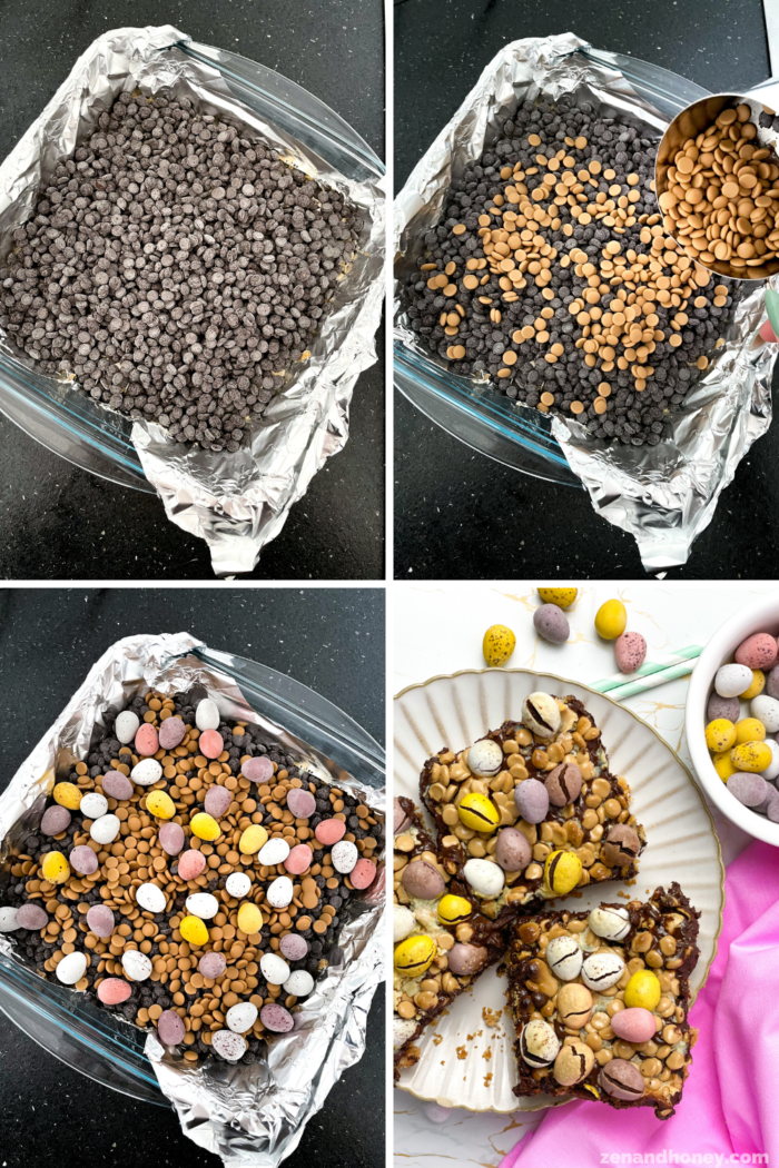 Mini Egg Easter Cookie Bars - ZEN AND HONEY