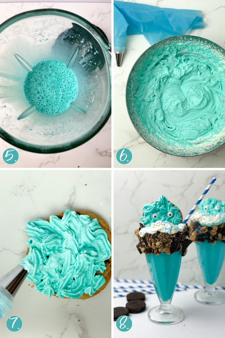 Cookie Monster Milkshake - ZEN AND HONEY