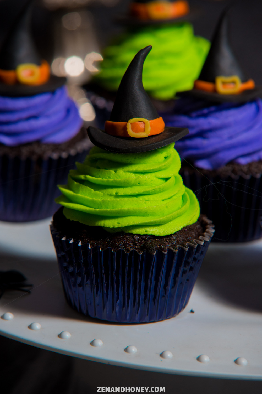Witch Hat Cupcakes - ZEN AND HONEY