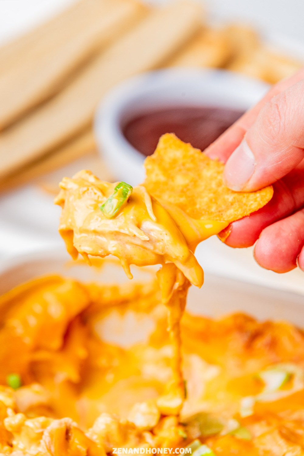 BBQ Chicken Dip - ZEN AND HONEY