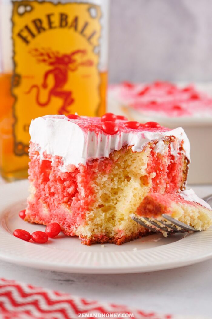 Fireball Poke Cake - ZEN AND HONEY
