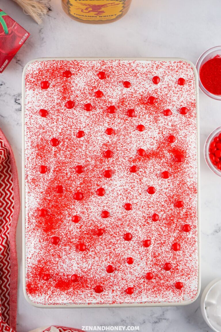 Fireball Poke Cake - ZEN AND HONEY
