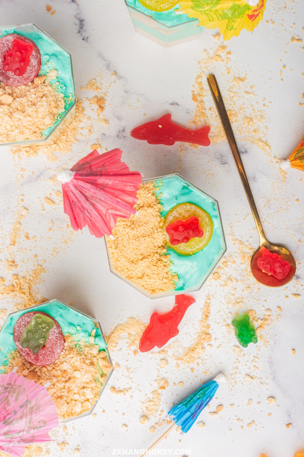 Beach Pudding Cups - ZEN AND HONEY