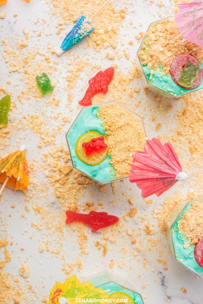 Beach Pudding Cups - ZEN AND HONEY
