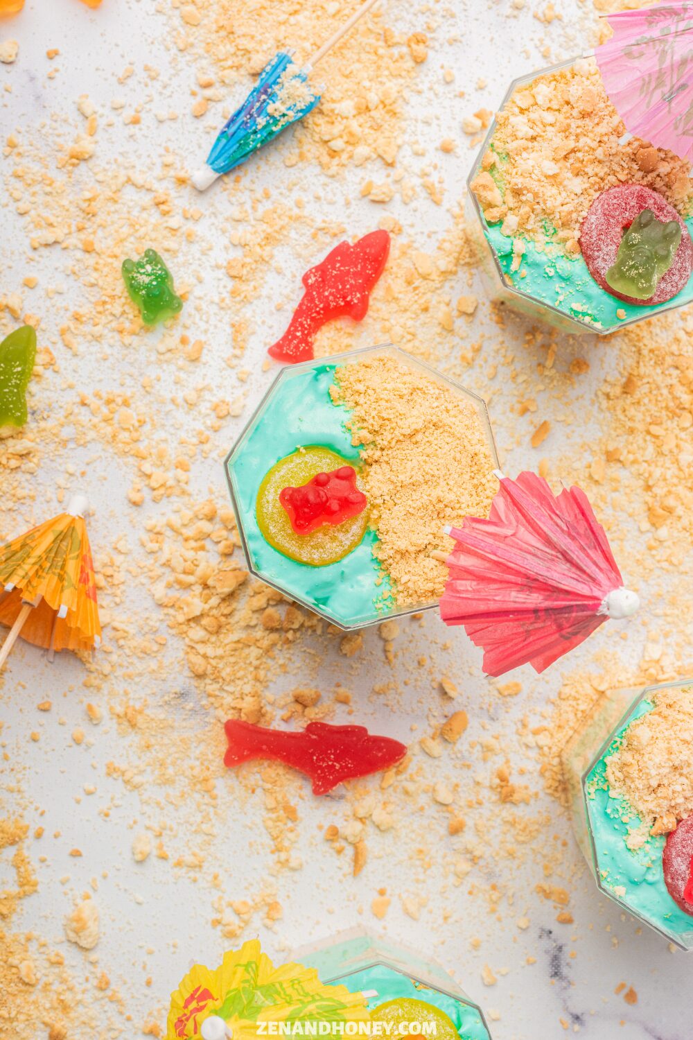 Beach Pudding Cups - ZEN AND HONEY