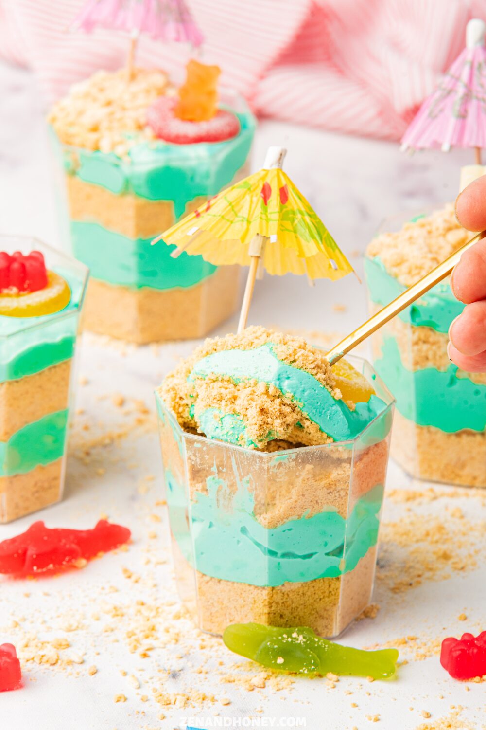 Beach Pudding Cups - ZEN AND HONEY