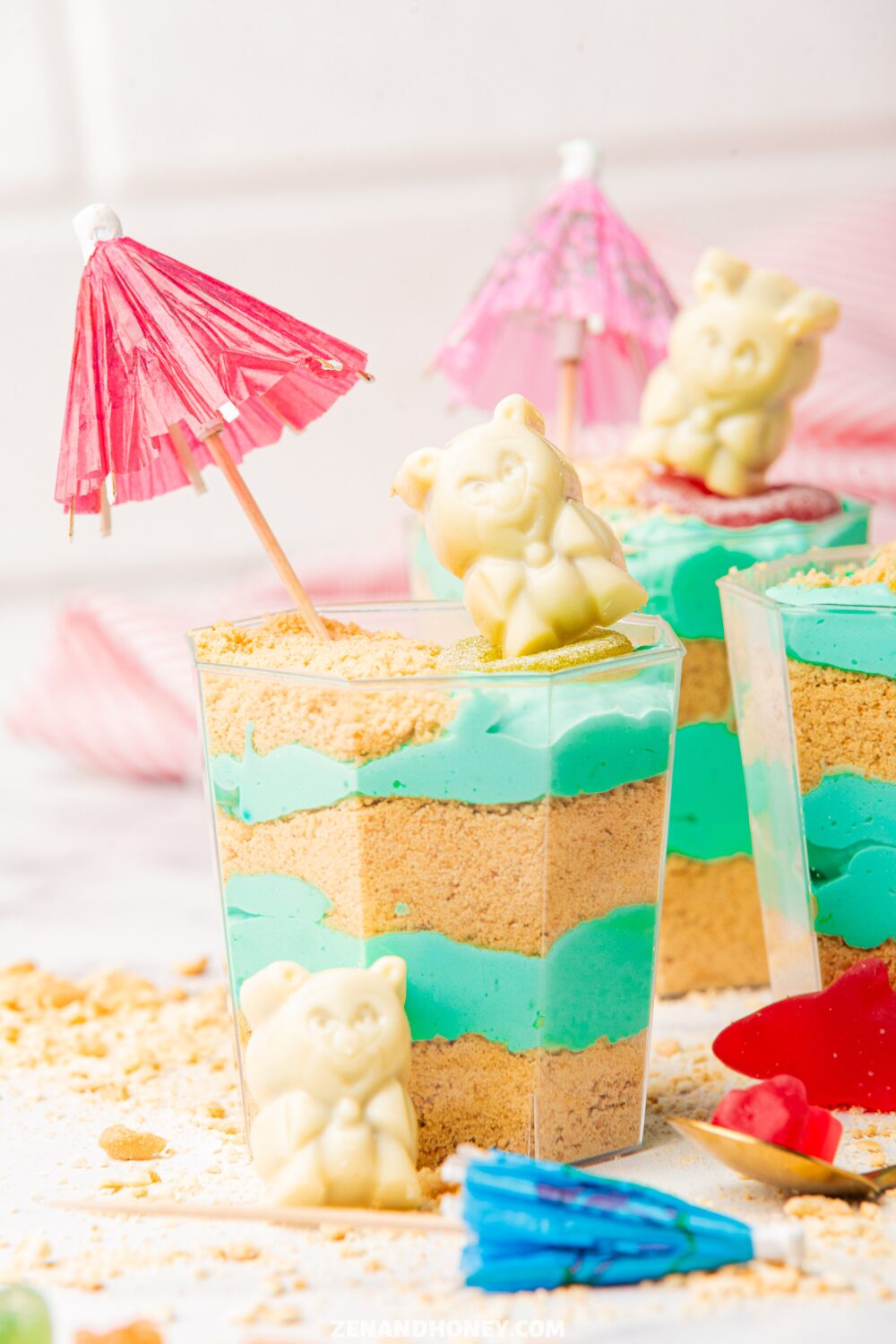 Beach Pudding Cups - ZEN AND HONEY