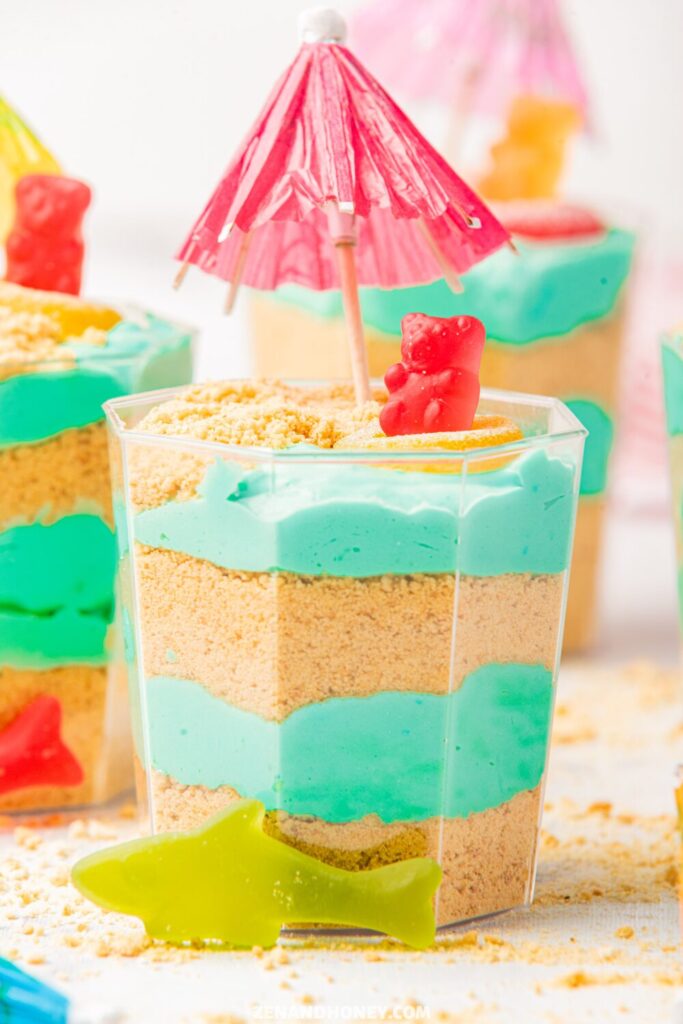 Beach Pudding Cups - ZEN AND HONEY
