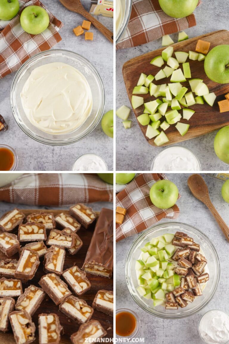 Old-Fashioned Snickers Apple Salad - ZEN AND HONEY