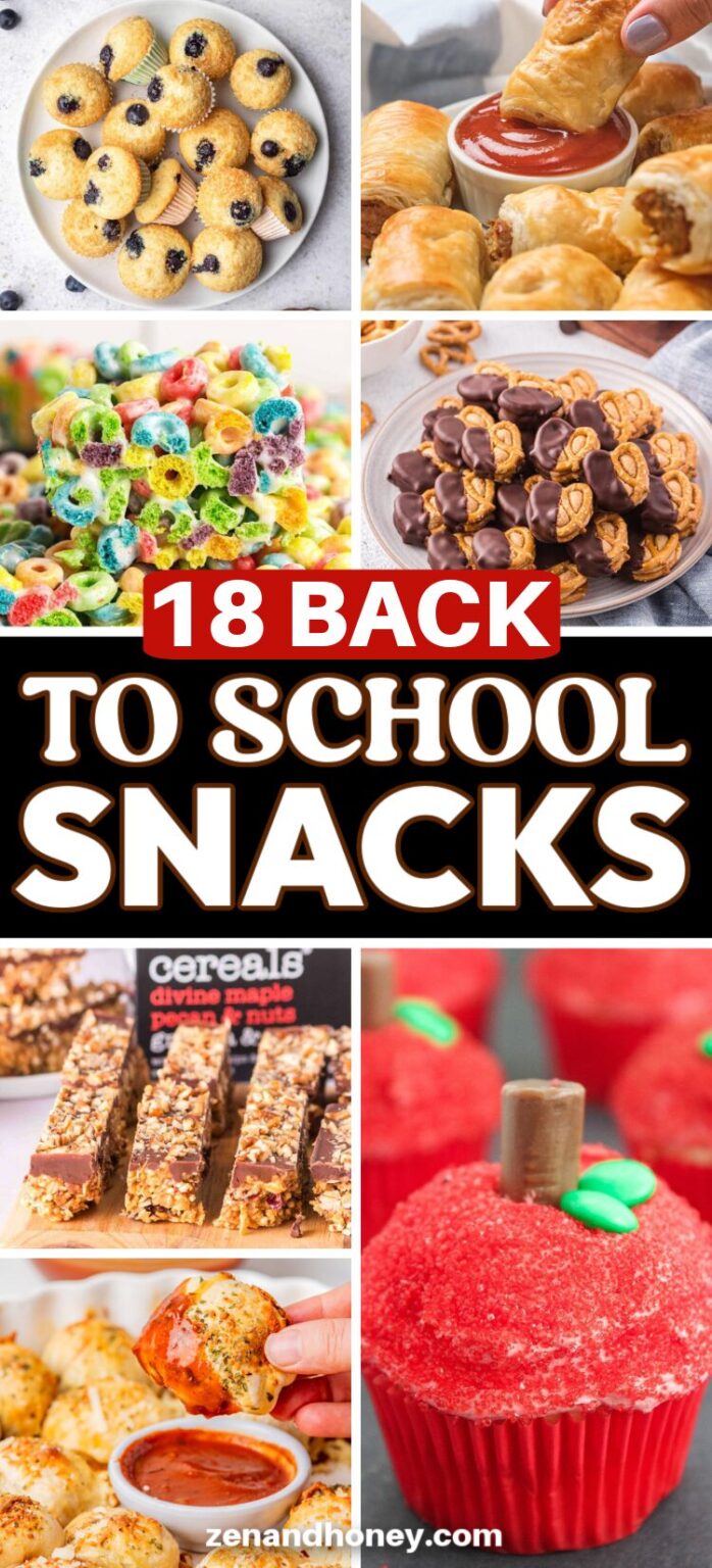 18 Fun Back To School Snacks Kids Will Love - ZEN AND HONEY