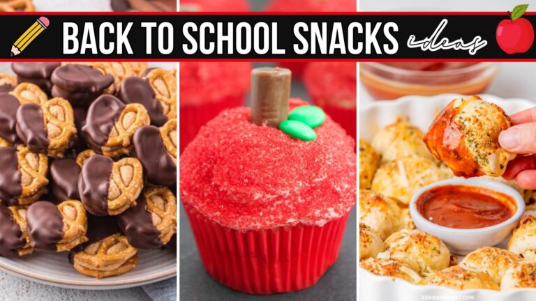 18 Fun Back To School Snacks Kids Will Love - ZEN AND HONEY
