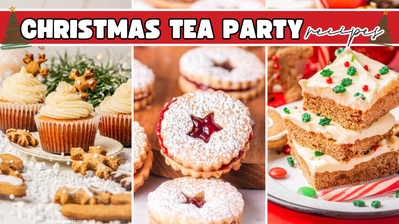21 Christmas Tea Party Food Ideas for a Merry Afternoon Tea - ZEN AND HONEY